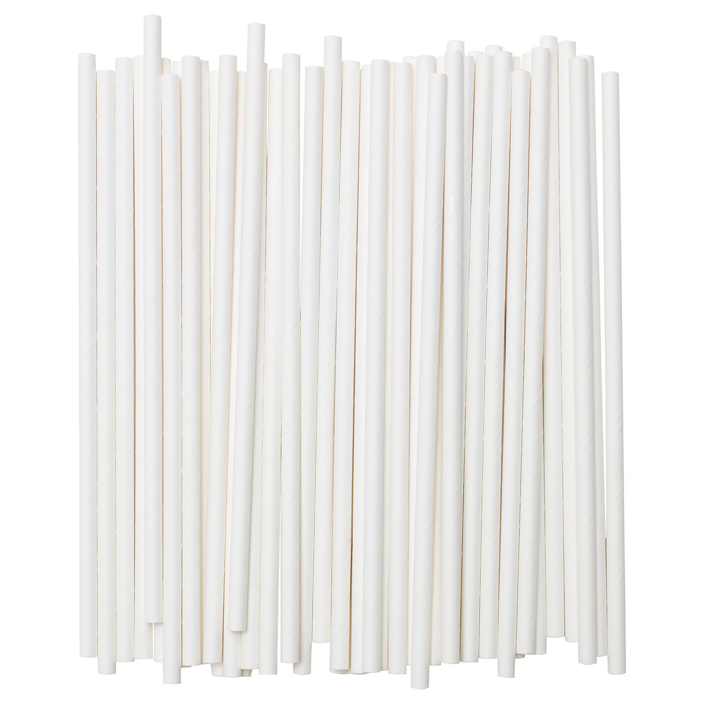 White Drinking Straws 100/200 Pcs White Straws Plastic Bendable
