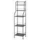 FRÖSJÖN shelving unit, black, 40x156 cm - IKEA