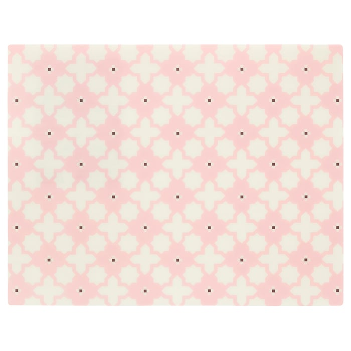 GOKVÄLLÅ place mat, patterned/pink, 45x35 cm - IKEA