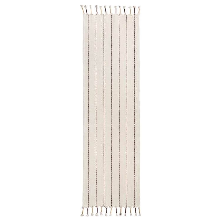 GOKVÄLLÅ table-runner, beige/brown, 35x130 cm - IKEA