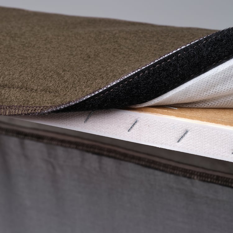 HEMFJÄLLET cover divan bed, Tonerud dark grey-brown, 180x200 cm - IKEA