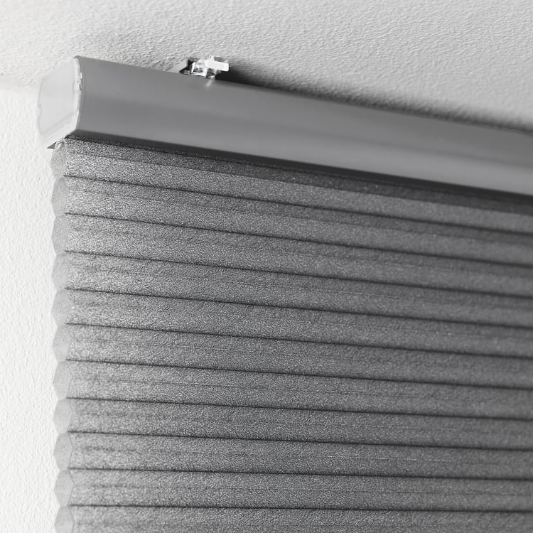 Cellular blind, HOPPVALS, grey, 140x210 cm - IKEA