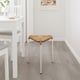 JUTEBODA stool, natural/white - IKEA