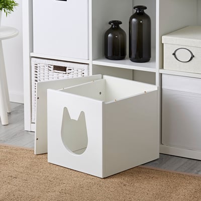 Cat house, KALLAX, white, 33x33 cm - IKEA