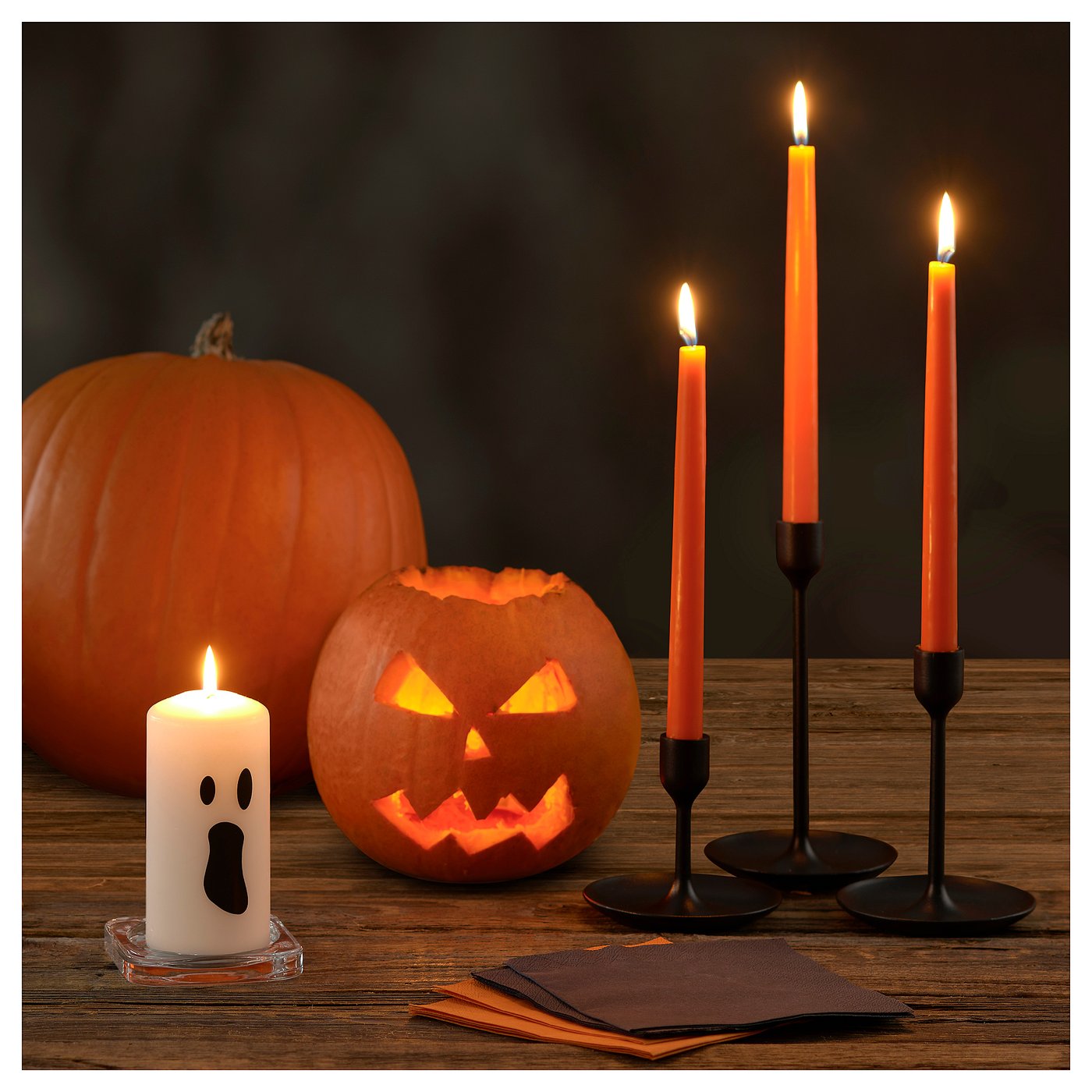 Orange candle holders & candles. Buy Online & In-store! - IKEA