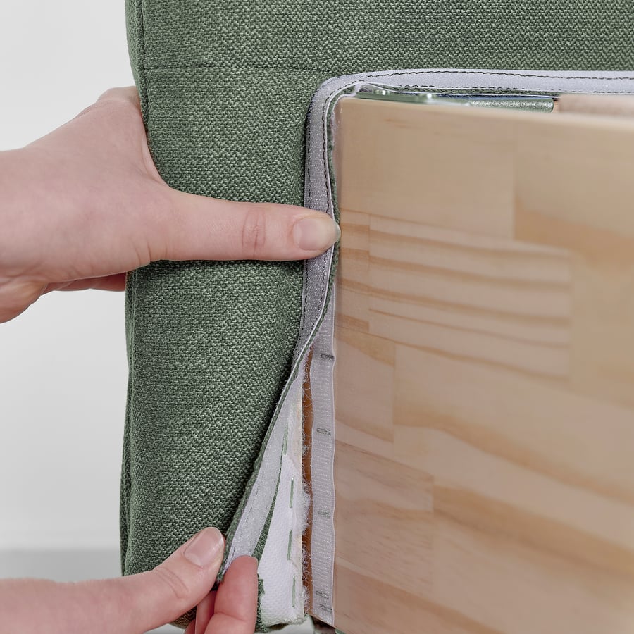 LILLFJÄLLET cover divan bed, Tibbleby green, 180x200 cm - IKEA