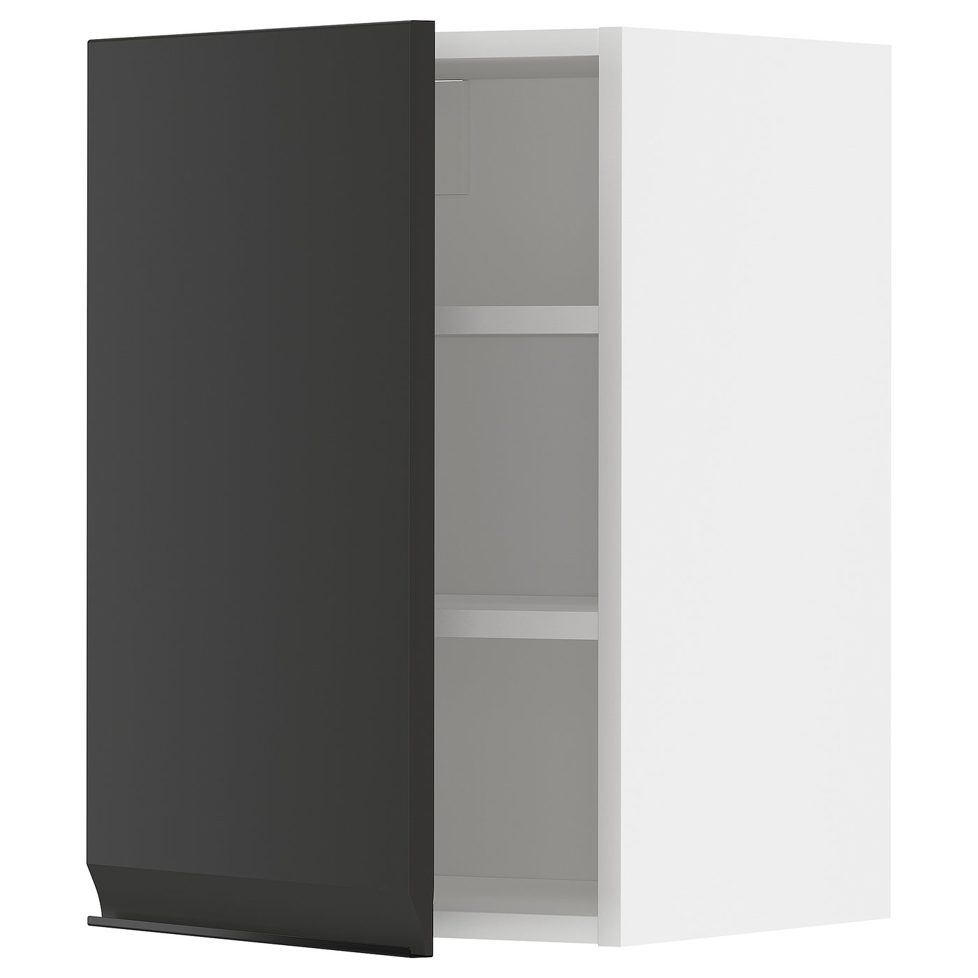 METOD wall cabinet with shelves, white/Upplöv matt anthracite, 40x60 cm ...