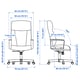 Swivel chair, MILLBERGET, beige - IKEA