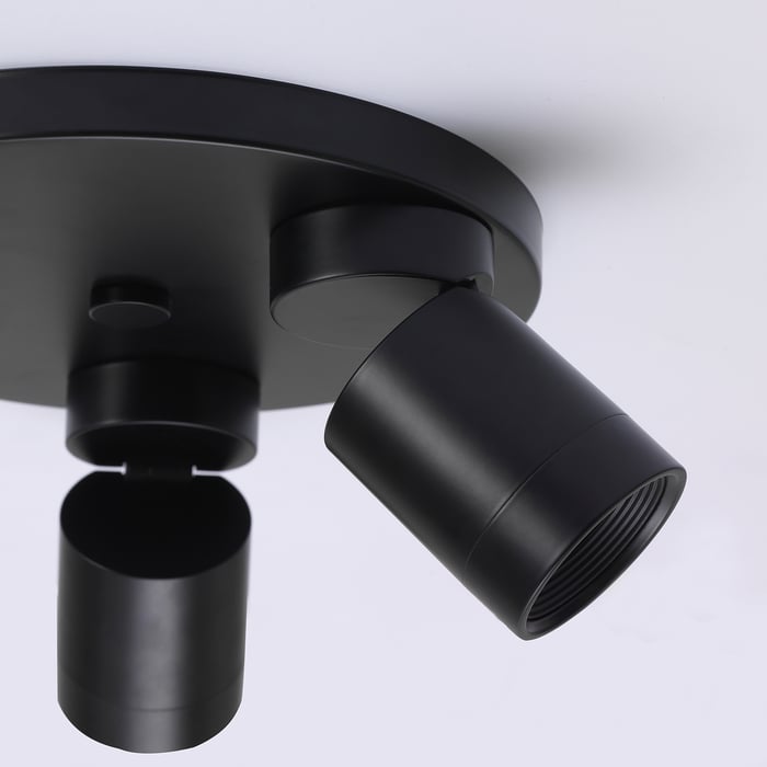 Ceiling spotlight with 3 spots, NYMÅNE, anthracite - IKEA