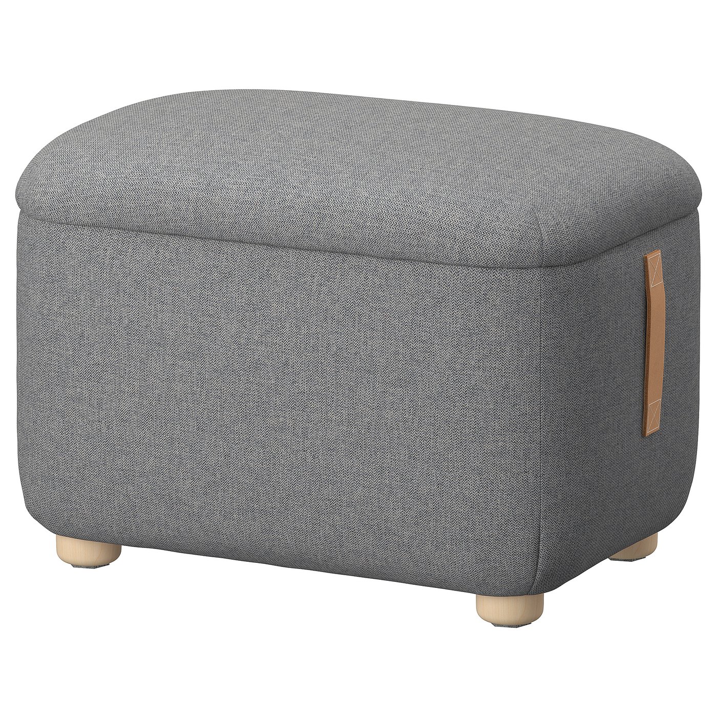 OSKARSHAMN footstool with storage, Tibbleby beige/grey - IKEA