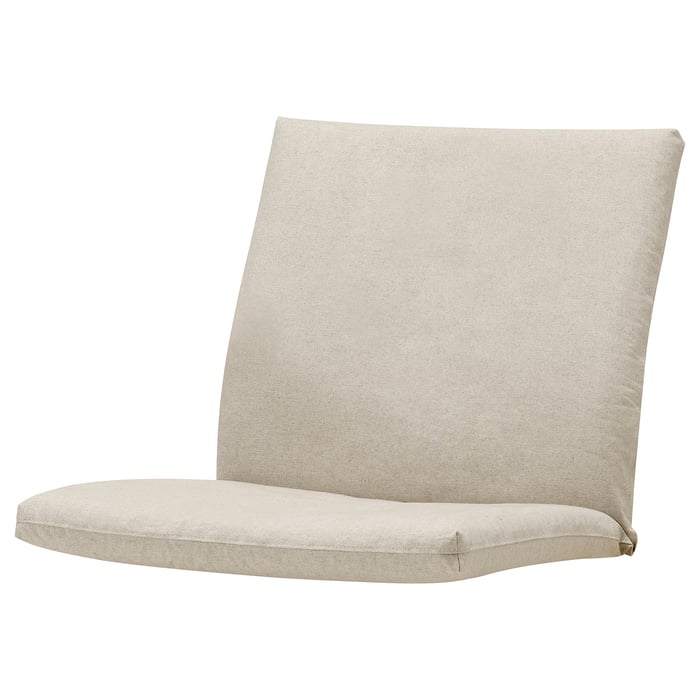 POÄNG armchair cushion with low back, Katorp natural colour/beige - IKEA
