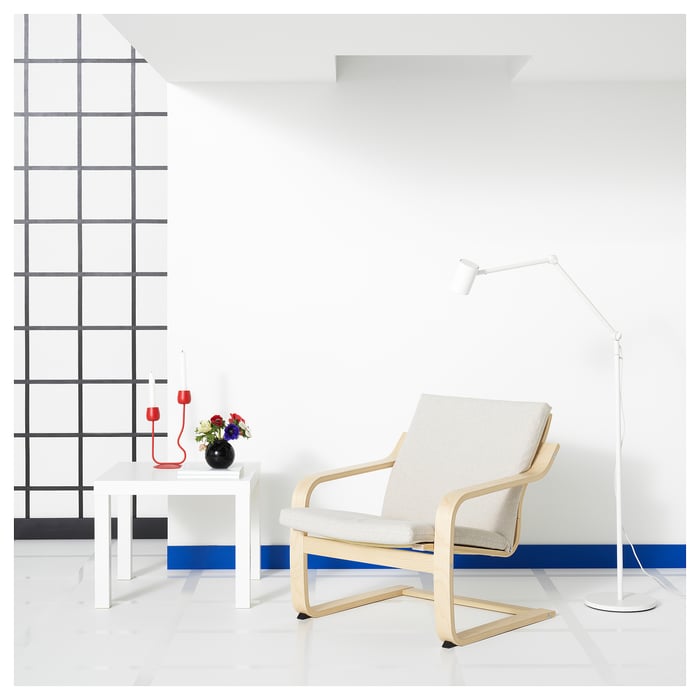POÄNG armchair frame with low back, birch veneer - IKEA