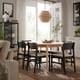 SKANSNÄS / SKANSNÄS table and 4 chairs, light beech veneer/black beech ...