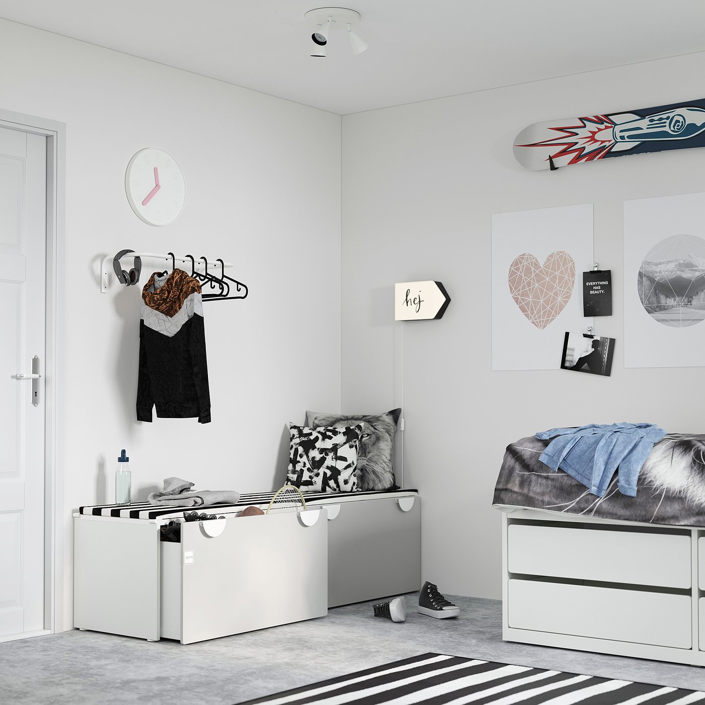 Ikea bench with toy storage store