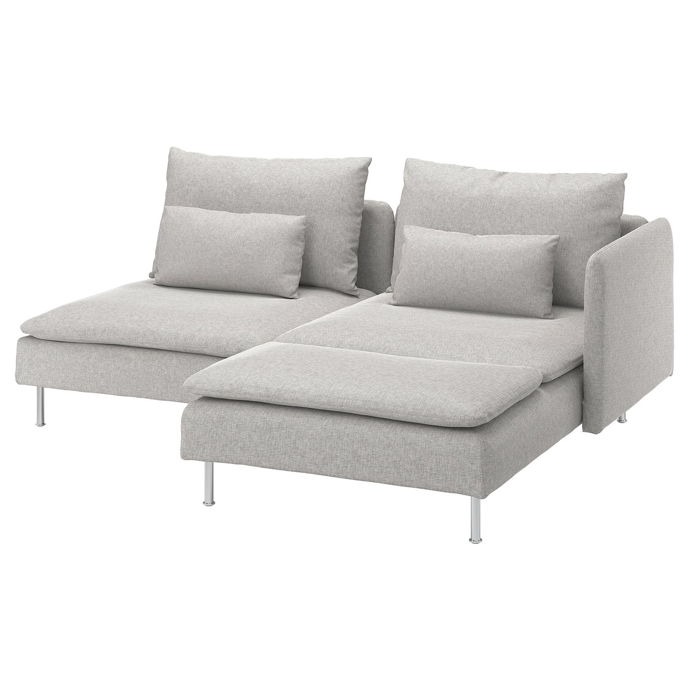 SÖDERHAMN 2-seat sofa, with chaise longue with armrest/Tallmyra white ...
