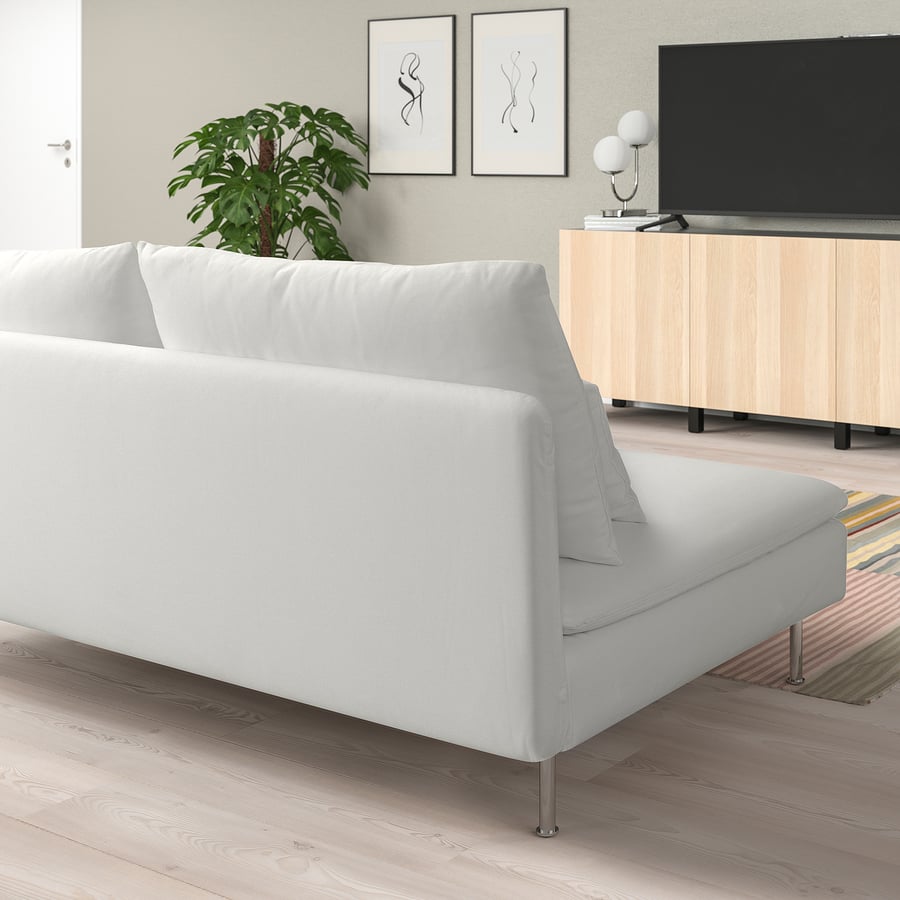 SÖDERHAMN 3-seat section, Blekinge white - IKEA