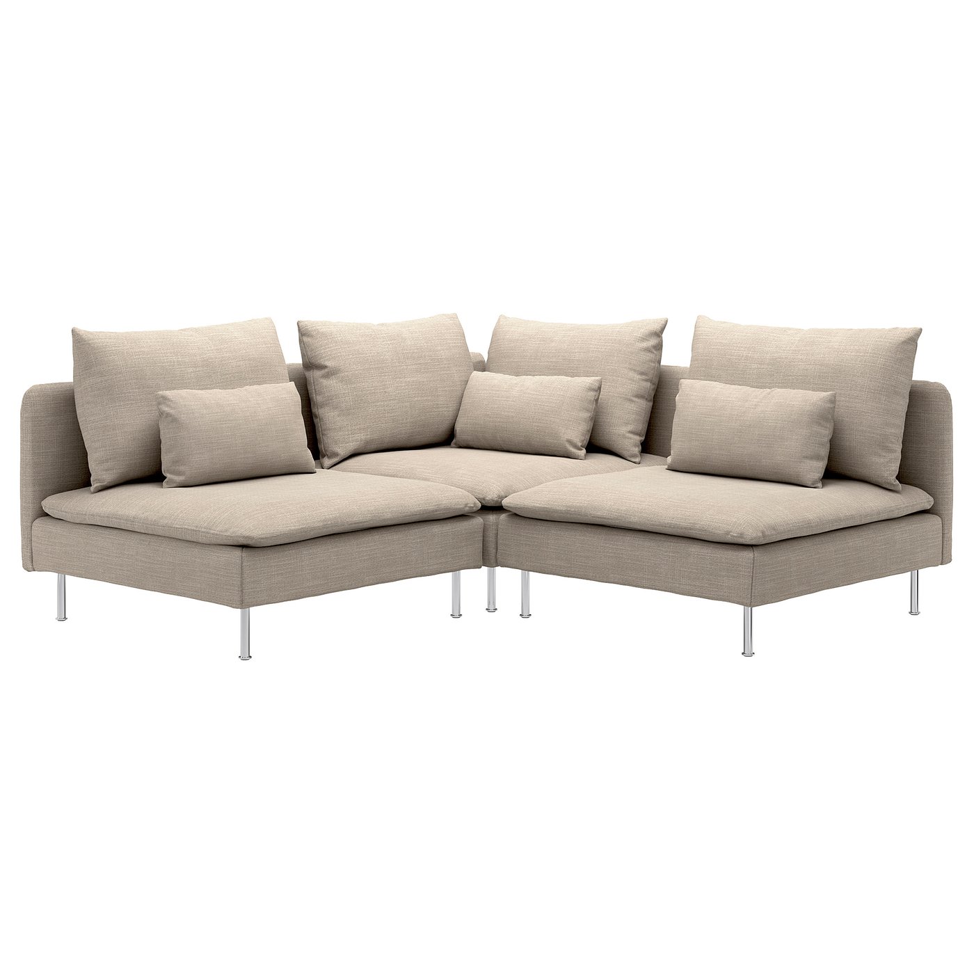 SÖDERHAMN corner sofa, 3-seat, Hillared beige - IKEA
