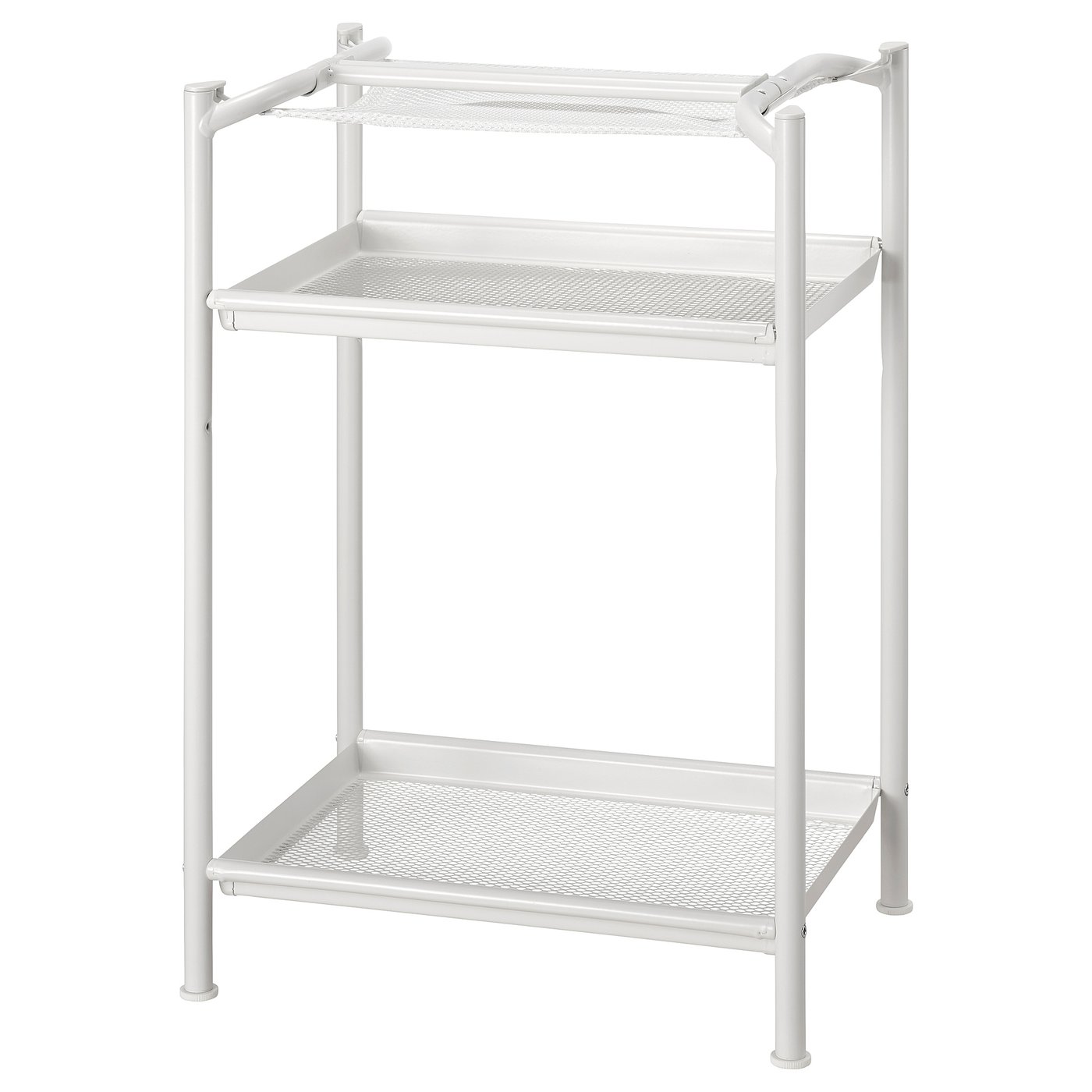 SPÄND table leg with storage, white - IKEA