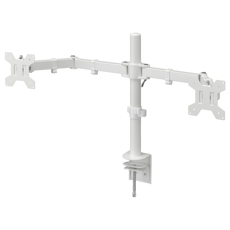 STUBBERGET bracket for 2 monitors, white - IKEA