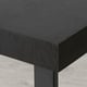TARSELE extendable table, black veneer/black, 150/200x80 cm - IKEA