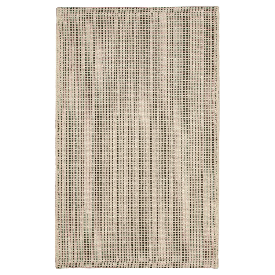 TIPHEDE rug, flatwoven, natural/black, 50x80 cm - IKEA