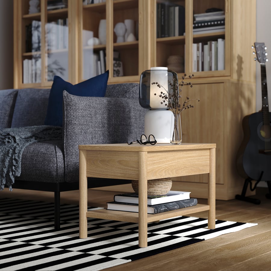 TONSTAD Side table, oak veneer, 64x40 cm - IKEA