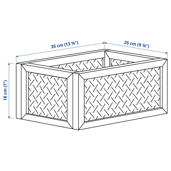 VÄLTNING box, natural, 25x35x15 cm - IKEA