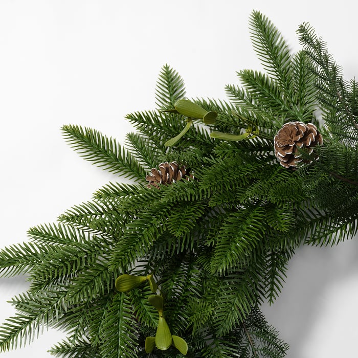 VINTERFINT artificial wreath, in/outdoor/pine cone green, 60 cm - IKEA