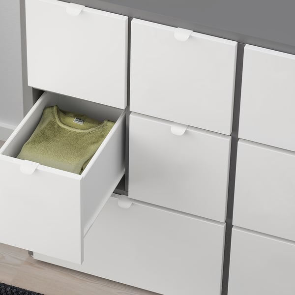 Chest of 8 drawers, VISTHUS, grey, 122x96 cm - IKEA