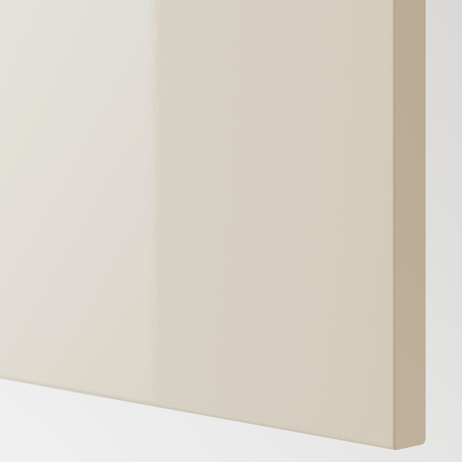 Cover panel, VOXTORP, high-gloss light beige, 39x240 cm - IKEA