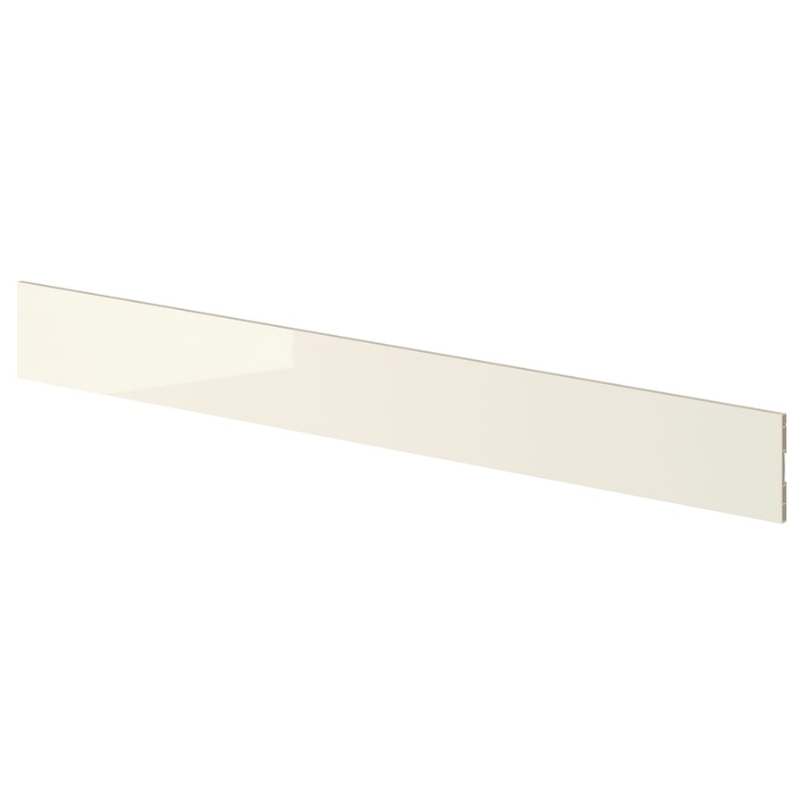 Plinth, VOXTORP, high-gloss light beige, 213x11 cm - IKEA