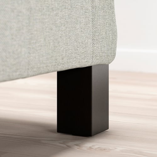 BRENNÅSEN poot, zwart gelazuurd, 12.5 cm - IKEA