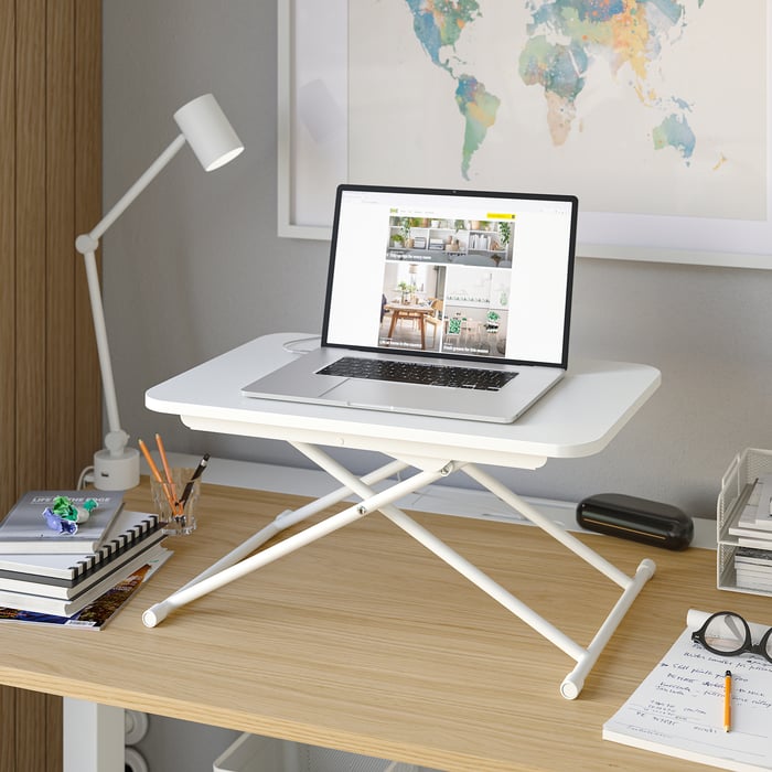DUBBLA laptopstandaard, wit, 60x40 cm - IKEA