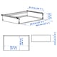 Lade zonder front, HJÄLPA, wit, 60x55 cm - IKEA