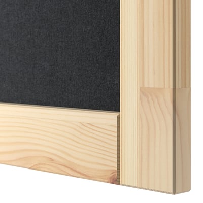 IVAR open kast met deuren, grenen/vilt, 89x30x124 cm - IKEA