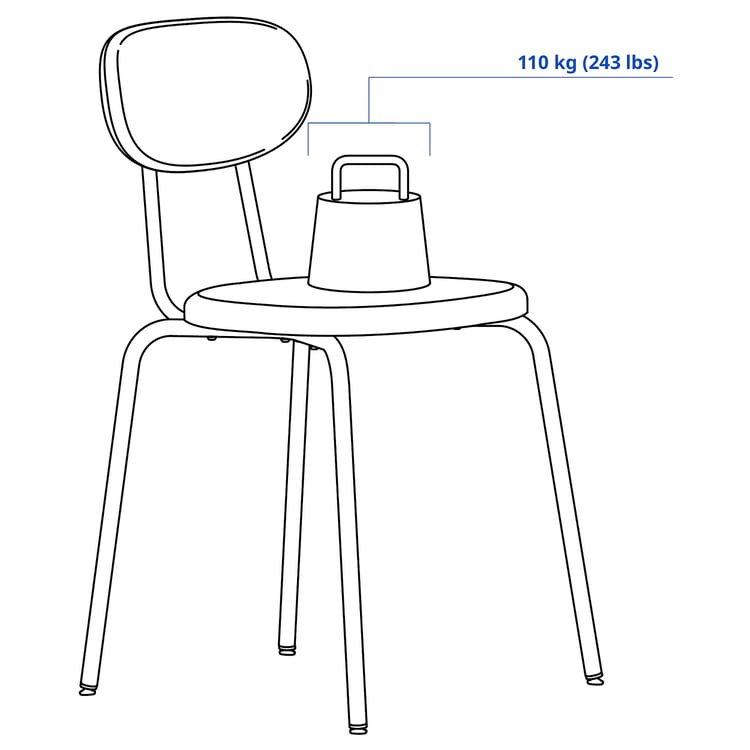 SANDSBERG eetkamerstoel, antraciet/Remmarn antraciet - IKEA