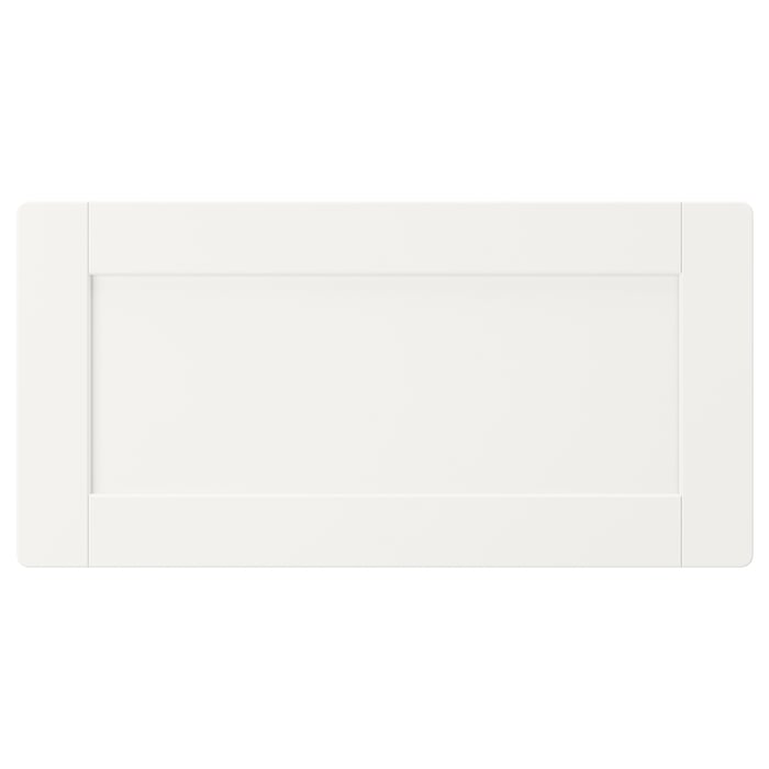 SMÅSTAD ladefront, wit/met frame, 60x30 cm - IKEA