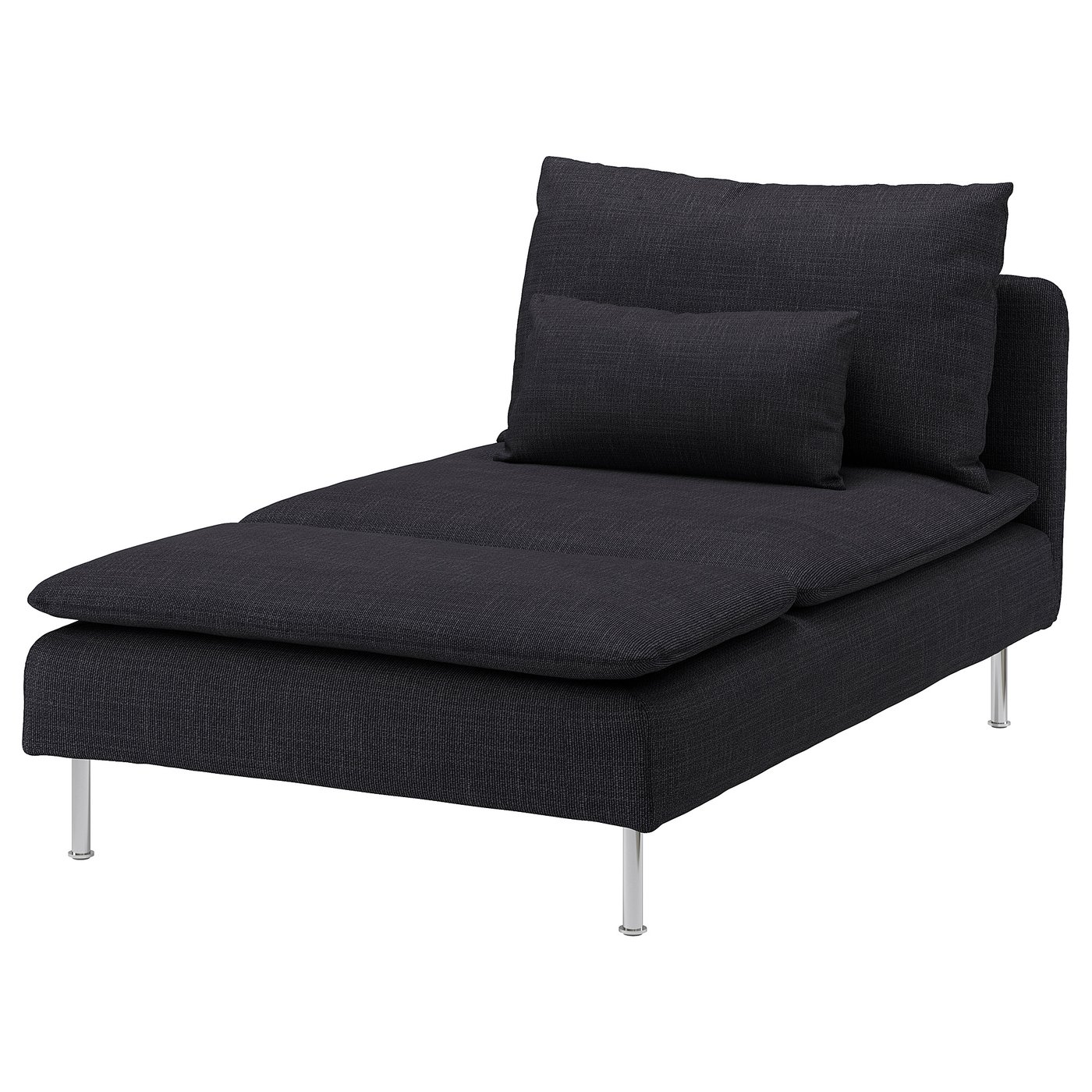 SÖDERHAMN chaise longue, Hillared antraciet - IKEA