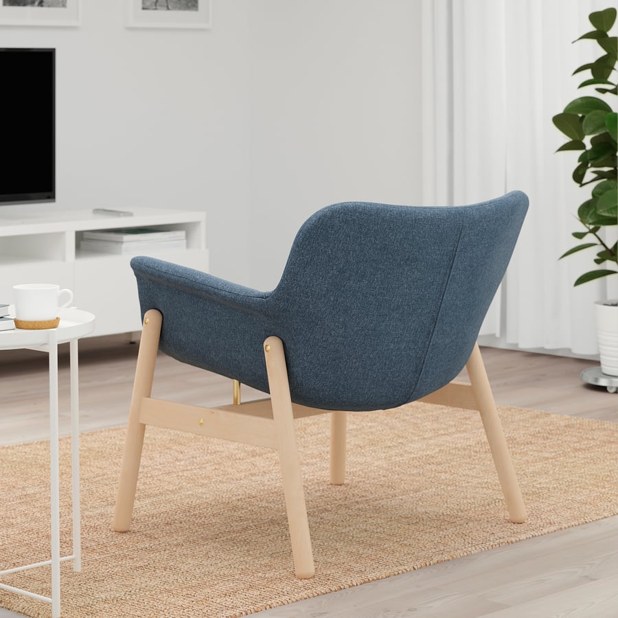 VEDBO Fauteuil, Gunnared blauw - IKEA