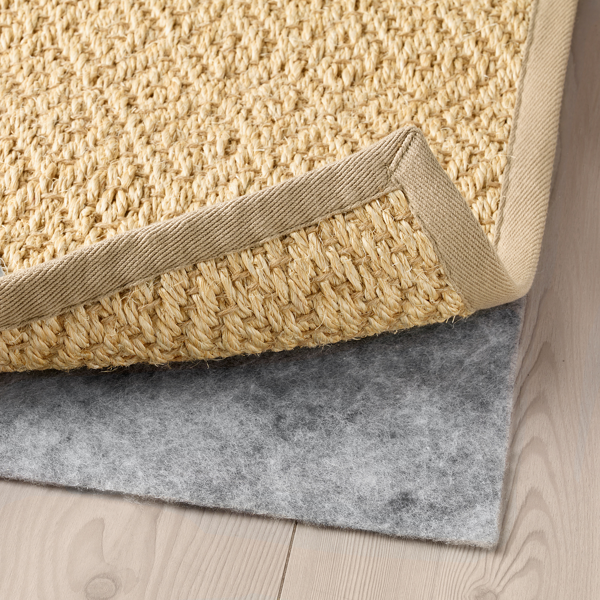 VISTOFT Vloerkleed, glad geweven, naturel, 200x300 cm - IKEA