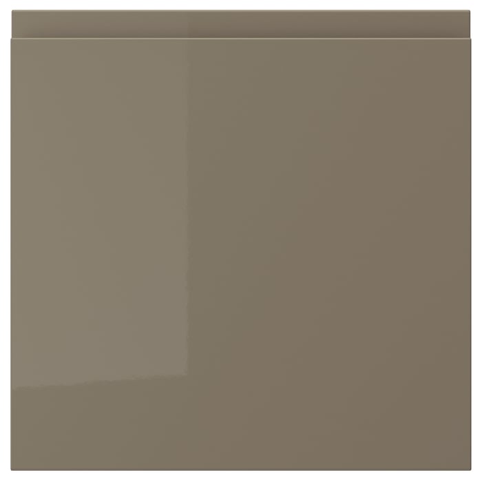 VOXTORP ladefront, hoogglans donker grijsbruin, 40x40 cm - IKEA