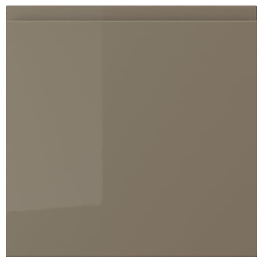 VOXTORP ladefront, hoogglans donker grijsbruin, 40x40 cm - IKEA