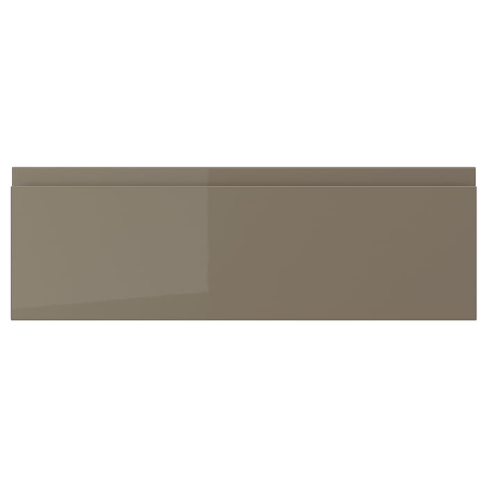 VOXTORP ladefront, hoogglans donker grijsbruin, 60x20 cm - IKEA