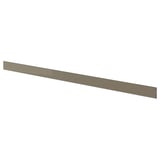 VOXTORP plint, hoogglans donker grijsbruin, 213x11 cm - IKEA