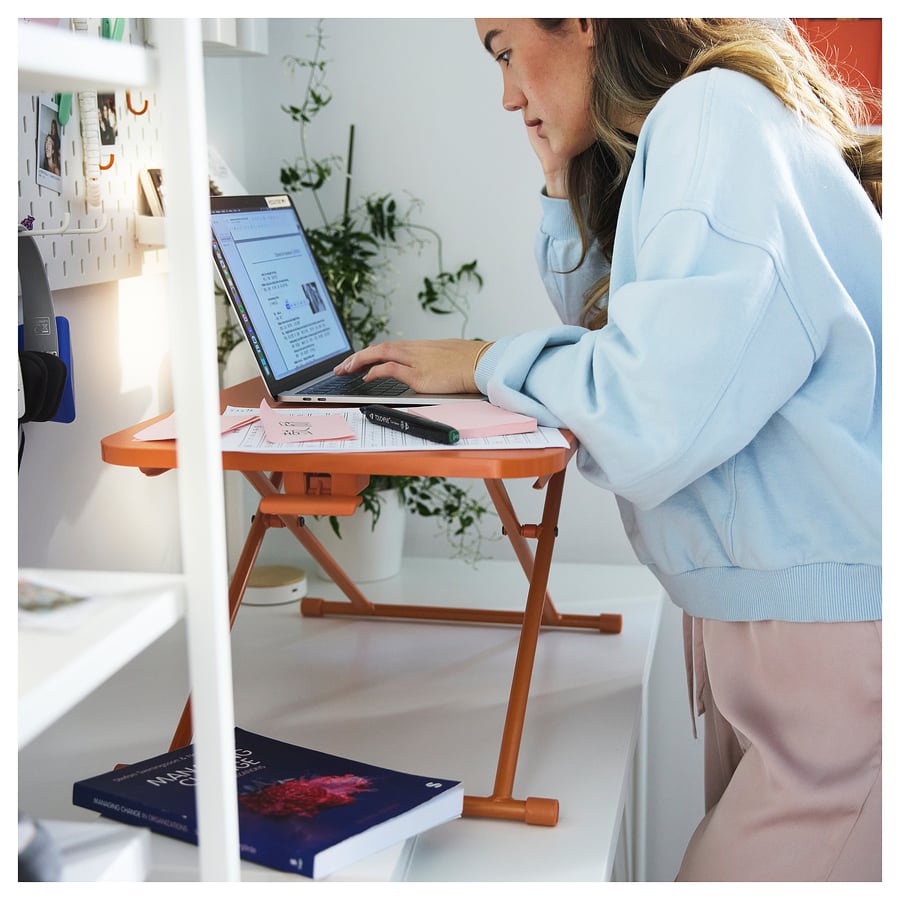 DUBBLA laptop stand, orange, 60x40 cm - IKEA Norway