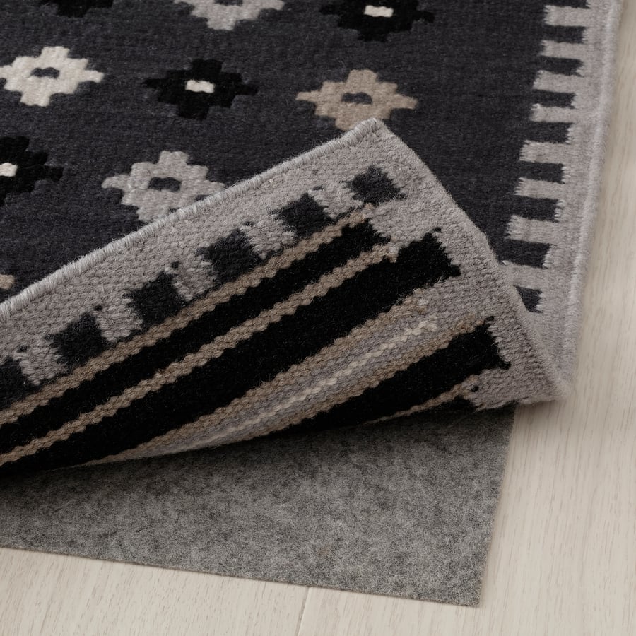 EREMITGRÖEN rug, flatwoven, dark grey, 170x240 cm - IKEA Norway