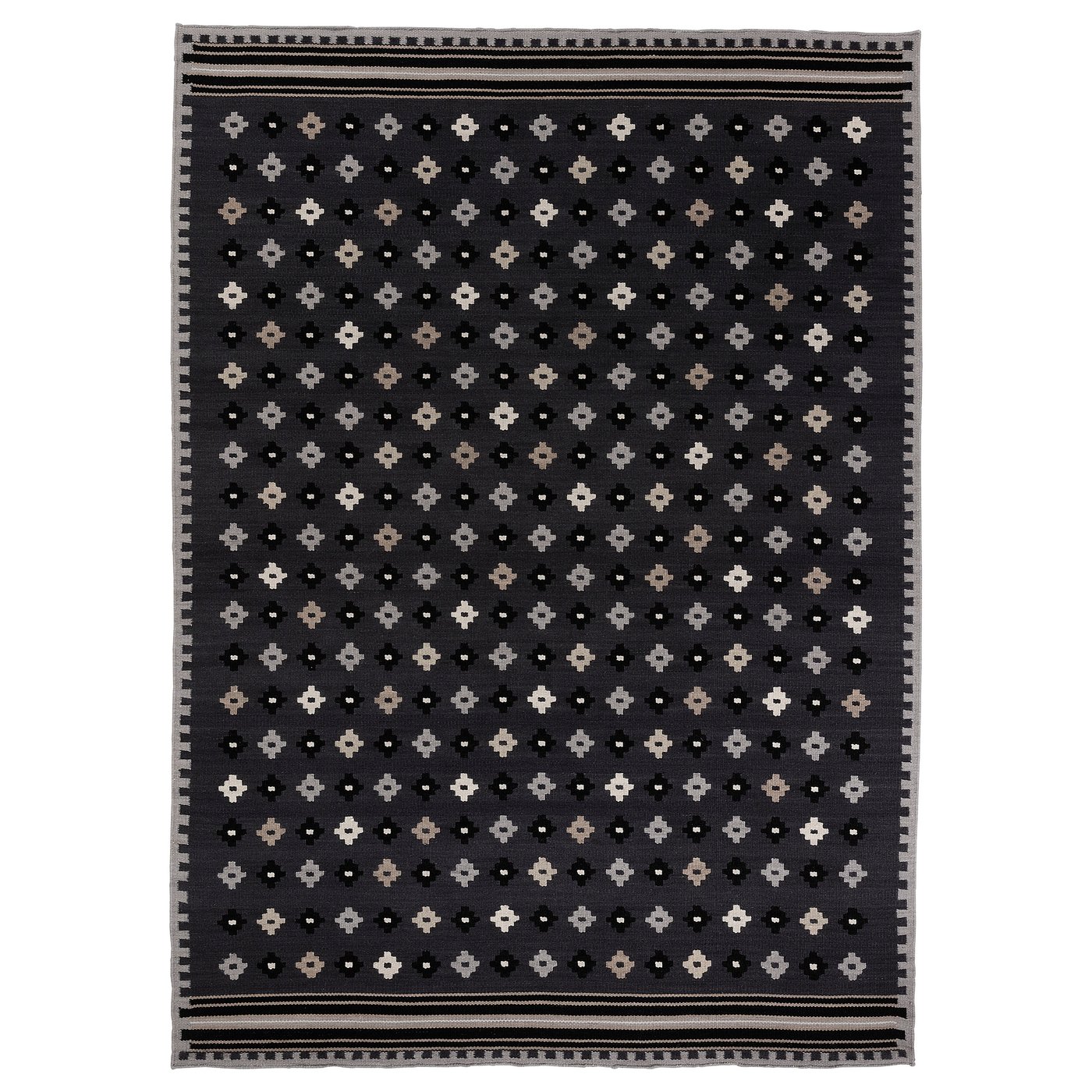 EREMITGRÖEN rug, flatwoven, dark grey, 170x240 cm - IKEA Norway