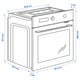 FINSMAKARE forced air oven w pyro/steam func, IKEA 700 black - IKEA Norway
