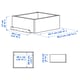 KOMPLEMENT drawer, white, 50x35 cm - IKEA Norway