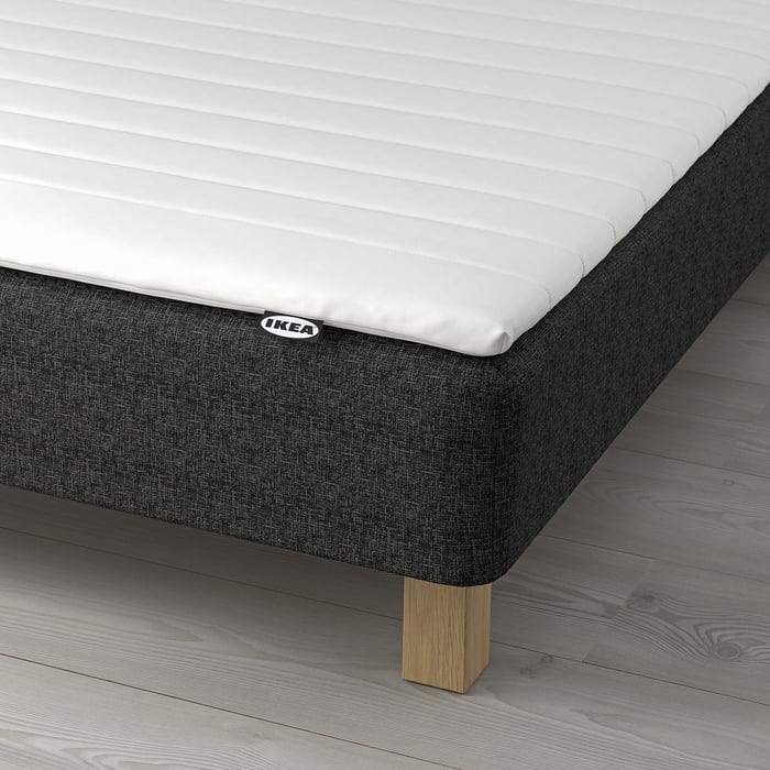 RANDÅSEN bonnell spring mattress base, incl leg and mattress pad medium ...